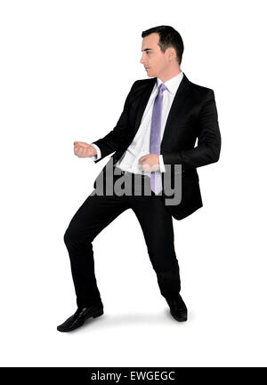 Isolated business man drag something Stock Photo - Alamy