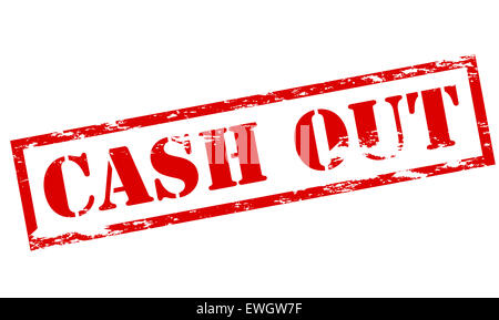 Rubber stamp with text cash out inside, illustration Stock Photo - Alamy