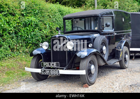 Old Black Maria Police Van at Goodwood Revival Meeting 2003 West Sussex ...