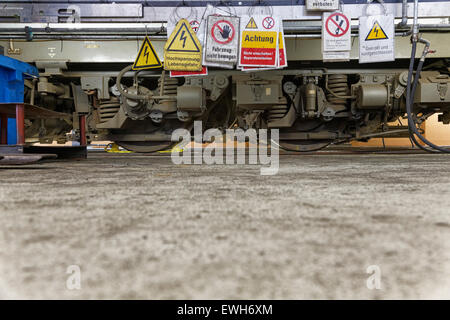 Sign: various railway signs, DB sign Stock Photo - Alamy