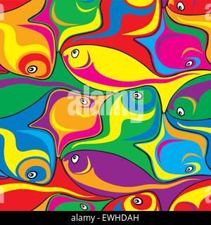 mosaic background, tessellation pattern. colorful wavy, waving and ...