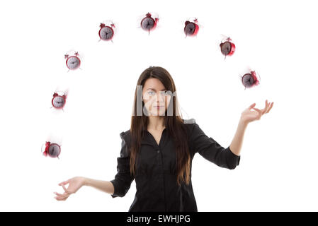 Juggling hands and clocks Stock Photo - Alamy