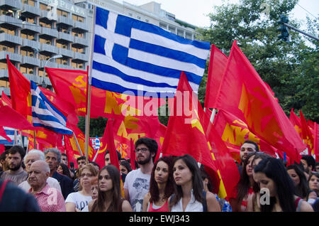 Athens, Greece. 26th June, 2015. KKE, (Communist Party of Greece ...