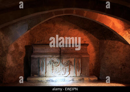 Rabat: St. Agatha's Catacombs - St Agatha & St. Paul fresco Stock Photo ...