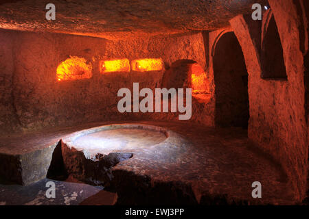 Rabat: St. Agatha's Catacombs - St Agatha & St. Paul fresco Stock Photo ...