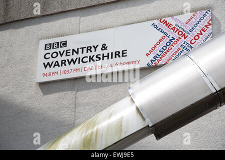 BBC Coventry and Warwickshire local radio transmission vehicle ...