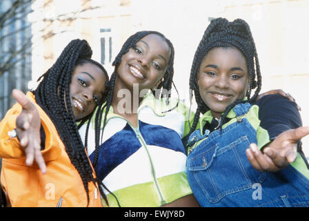 CLEOPATRA English pop trio in 1999 Stock Photo - Alamy