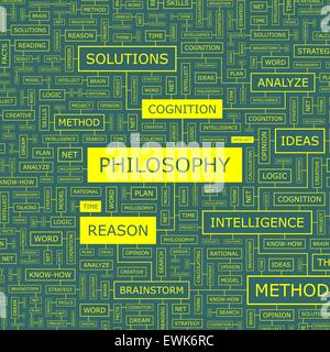 Philosophy word cloud concept with abstract background Stock Photo ...