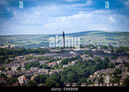 Cityscape view, of Halifax, Calderdale, West Yorkshire, UK Stock Photo ...