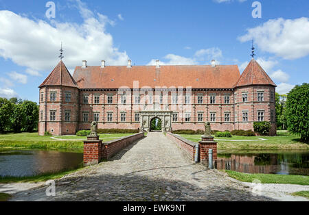 Danish stately home renaissance castle Voergaard near Dronninglund in ...