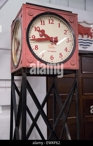 Factory clock tower on display at Coventry Transport Museum Stock Photo ...