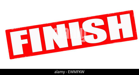 Stamp with word finish inside, illustration Stock Photo - Alamy