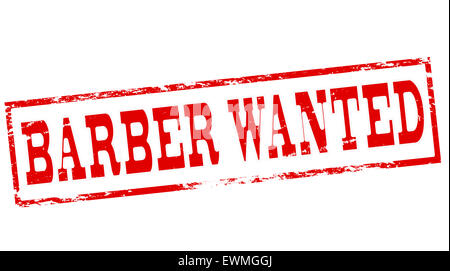 Barber Wanted Sign Stock Photo: 43827864 - Alamy