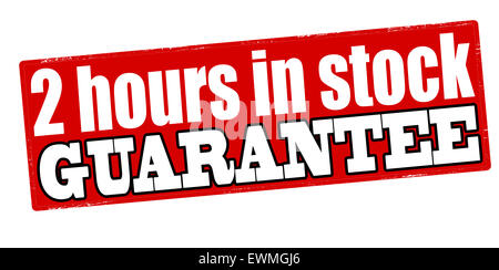 Stamp with text two hours in stock inside, illustration Stock Photo - Alamy