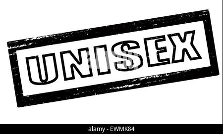 Stamp with word unisex inside, illustration Stock Photo - Alamy
