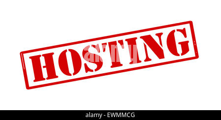Rubber stamp with word hosting inside, vector illustration Stock Photo ...
