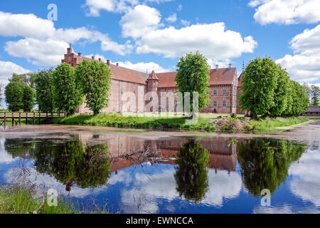 Denmark Jutland Voergaard Slot (castle Stock Photo - Alamy