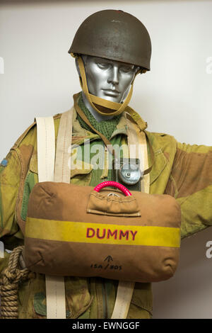 British army paratrooper soldier from 3rd Para Battallion descending on ...