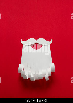 Santa Claus Christmas conceptual paper background with copy space Stock ...