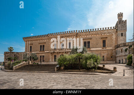 Italy Apulia Grecia Salentina Salento Nardò the castle particular Stock ...
