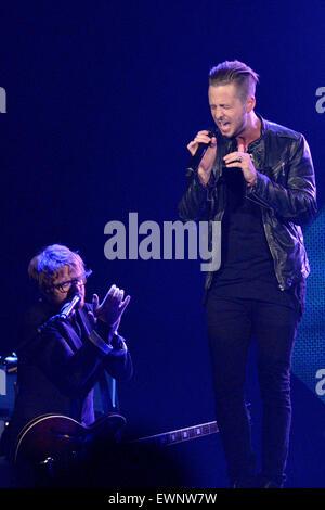 OneRepublic perform at the Air Canada Centre in Toronto Featuring: Ryan ...
