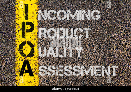 Concept image of Business Acronym IPQA as In Process Quality Assessment ...