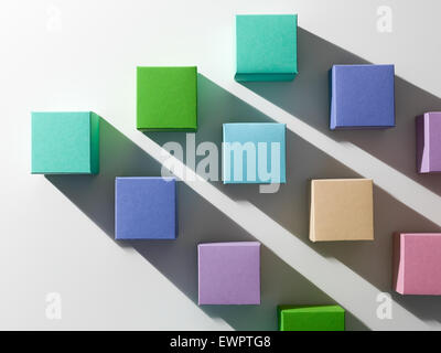 Colorful geometric shape background with copy space Stock Photo - Alamy