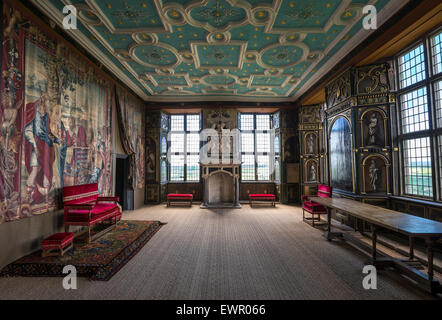 The ornate ceiling of the Star Chamber in the 'Little Castle' at ...