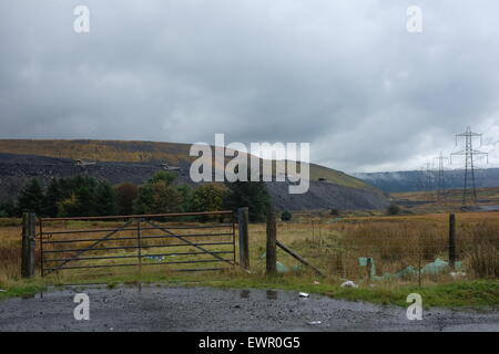 Ffos y Fran Opencast Coal Mine, Merthyr Tydfil Stock Photo - Alamy
