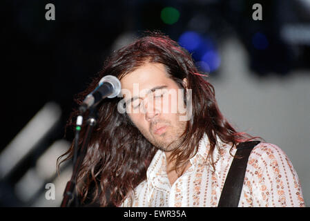 NIRVANA rock group bass guitarist Krist Novoselic in 1991. Photo ...