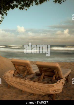 Tropical Beach and Ocean island setting in Samana, Dominican Republic ...