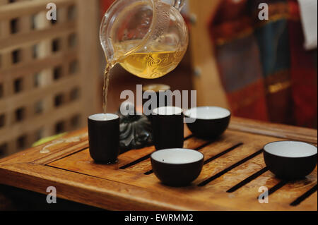 Moments of tea ceremony close up Stock Photo - Alamy