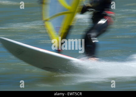 Windsurfer, Spring Creek National Fish Hatchery, Columbia River Gorge ...