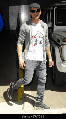 Celebrities leaving the Huffington Post in New York Featuring: Dan ...