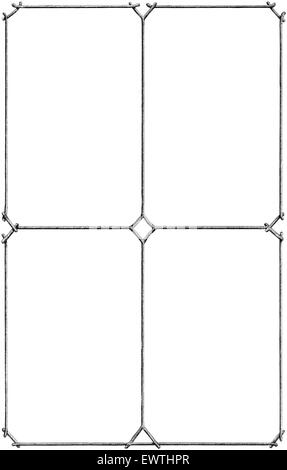 Victorian Full-page Border of Twigs Stock Photo - Alamy