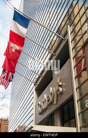 Sotheby's auction house front entrance in Manhattan NYC Stock Photo - Alamy