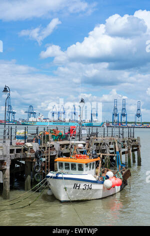 The Ha'penny Pier, Harwich town, Tendring district, Essex, England, UK ...