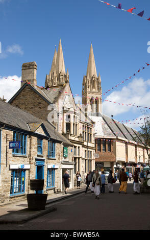 truro high street town centre shops county town cornwall england uk ...