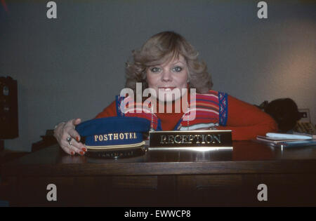 Deutsche Schauspielerin Christiane Rücker im Bikini, Deutschland 1980er ...