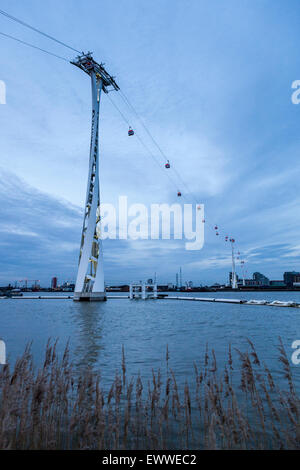 The Emirates cable car over the River Thames, London, UK Stock Photo ...