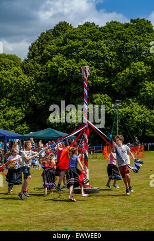 Traditional Maypole Dancing & Village Fete, Whitegate Village, Cheshire ...