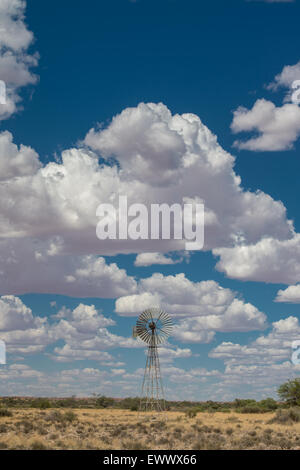 Koes Namibia, Africa - Windmill in the middle of the wide Namibian ...