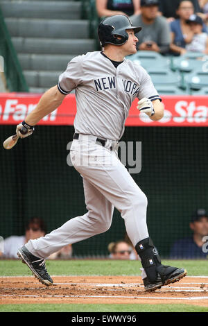 Anaheim, California, USA. 1st July, 2015. New York Yankees relief ...