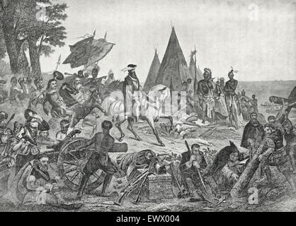 Hernando de Soto discovering the Mississippi River after an overland ...