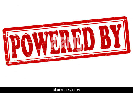Stamp with text powered by inside, illustration Stock Photo - Alamy