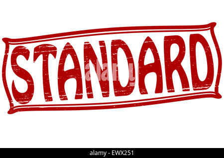 Stamp with word standard inside, illustration Stock Photo - Alamy