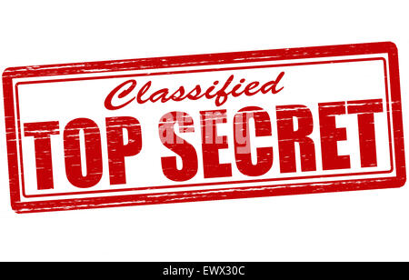Stamp with text top secret classified inside, illustration Stock Photo ...
