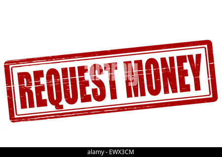 Stamp with text request money inside, illustration Stock Photo - Alamy