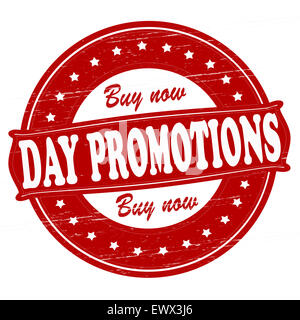 Stamp with text day promotions inside, illustration Stock Photo - Alamy