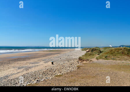 Sker Beach, Kenfig National Nature Reserve, Ton Kenfig, Bridgend, South ...